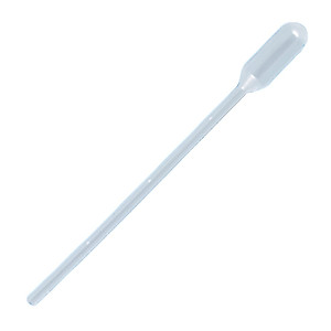 Globe Scientific 136036-500 LDPE Graduated Transfer Pipet, Pediatric, Non-Sterile, 116mm Length, 1.5mL Capacity (Box of 500)