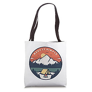 Keep It Simple AA NA Alcoholics Anonymous Narcotics Sober Tote Bag