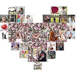 Art Studio 9x6FT Flower Photo Background Pink Rose Photography Backdrop for Pictures Newborn Bridal Shower Birthday Party Banner Decor Supplies Vinyl Photo Studio Props