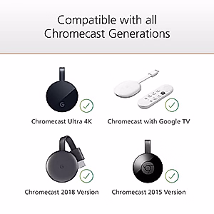 Mission USB Power Cable for Chromecast and Chromecast Ultra (CHROMECAST NOT Included)