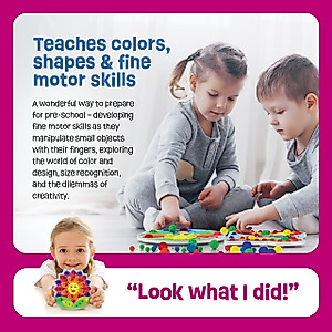 Pom Pom Arts & Crafts Kit for Toddlers - Toddler Art Activity Easter Craft for Little Boys & Girls Ages 3, 4, 5, 6 Years Old Kids Sensory Activities - Builds Fine Motor Skills & Hand-Eye Coordination