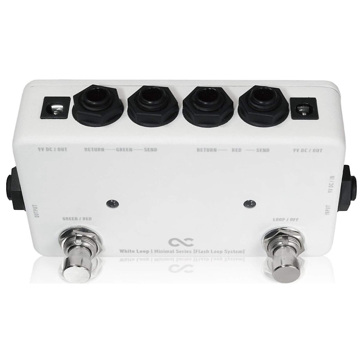 One Control White Loop 2-Channel Loop Flash Switcher Pedal Bundle w/Polish Clot