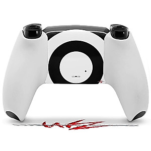 WraptorSkinz Skin Wrap compatible with Sony PS5 DualSense Controller Bullseye Black and White (CONTROLLER NOT INCLUDED)