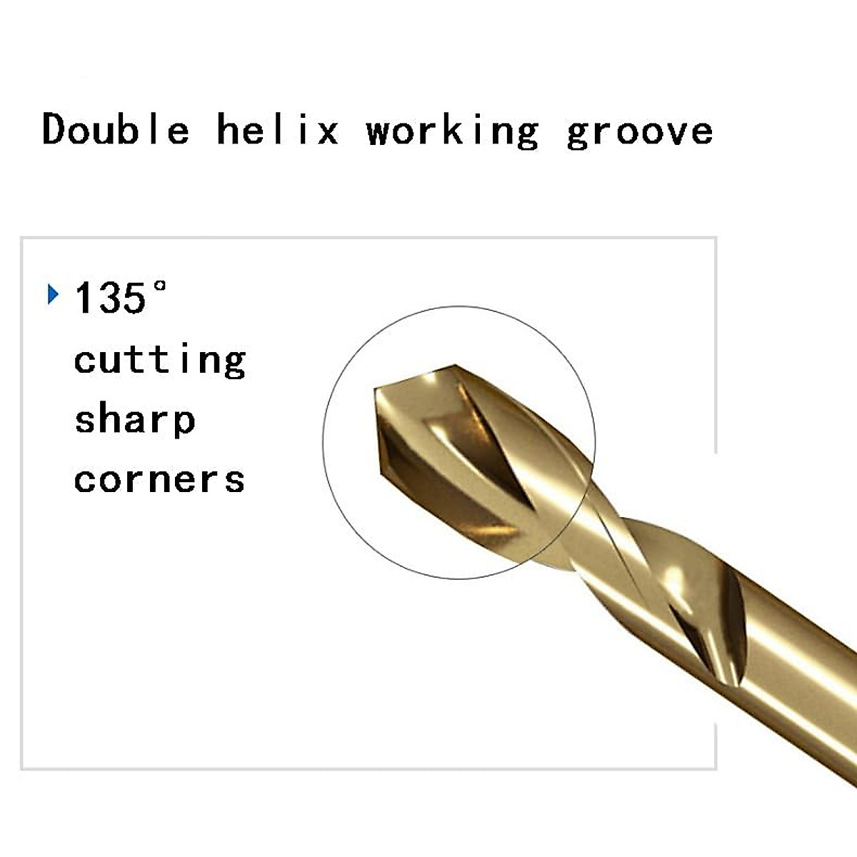 M35 Cobalt Round Straight Handle Metric Drill bit Set 1.5mm-6.5mm Drill Bits Suitable for Stainless Steel, Hard Metal, Cast Iron, Copper, Aluminum Plastic(13pices)