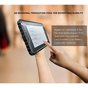 Rugged Enterprise Tablet with Barcode Scanner | Android 12 OS | 7-inch Big Touch Screen | with Honeywell N6603 2D Bar Code Reader Scan Engine, WiFi & 4G LTE, for Warehouse Inventory & Stock Control