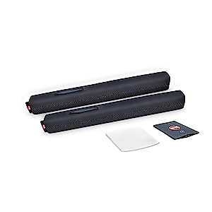 Drop Stop - The Original Patented Car Seat Gap Filler (AS SEEN ON Shark Tank) - Set of 2 and Slide Free Pad and Light