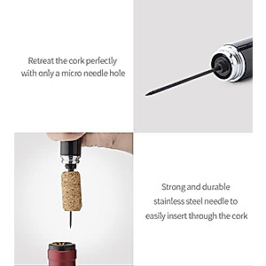 wiOnes 2022 Pocket Wine Opener, Air pump wine bottle opener, features built-in foil cutter and air pressure safeguard technology.