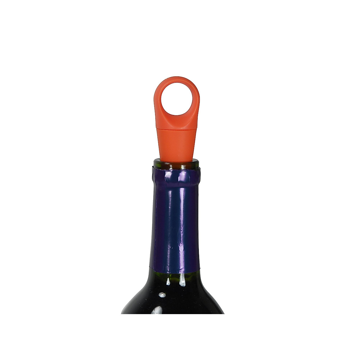 Metrokane Houdini Wine Bottle Stoppers - Set of 4 Assorted Colors