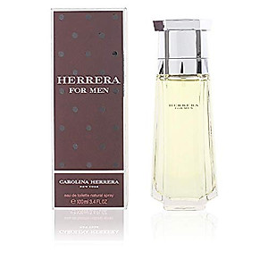 Carolina Herrera Herrera For Men - Sophisticated Fragrance - Sensual And Elegant For The Adventurous Spirit - Woody Floral Musk Scent - Opens With Top Notes Of Neroli And Citrus - Edt Spray - 3.4 Oz