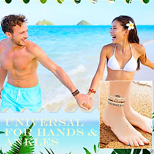 Yinkin 36 Pieces Boho Surfer Bracelet Ankle for Women Waterproof Unisex Ethnic Ankle for Women and Men Handmade Summer Beach Bracelet Jewelry String Rope Ankle Bracelets Gifts