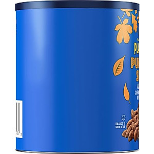 PLANTERS Fall Edition Pumpkin Spice Almonds, Pumpkin Spice Snacks, Cooking & Baking Nuts & Seeds, Flavored Almonds, Seasonal Nuts, Fall Party Snacks, Plant-Based Protein, 15.25 oz Canister