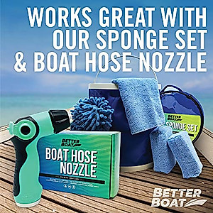 15FT Coiled Boat Hose | Coil Hose Water Hoses Expandable Perfect Coil Water Hose RV Wash Water Hose Spring Washdown Short Small 15 Foot Coiling Garden Marine Grade 3/4 Inch Connectors Self Recoil