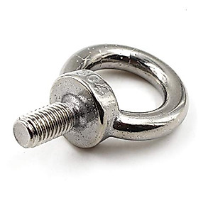 M3 Ring Shape Lifting Threaded Eye Bolt 304 Stainless Steel for Eye Nut Fastener-30 Pack