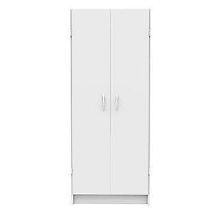ClosetMaid Pantry Cabinet Cupboard with 2 Doors, Adjustable Shelves, Standing, Storage for Kitchen, Laundry or Utility Room, White