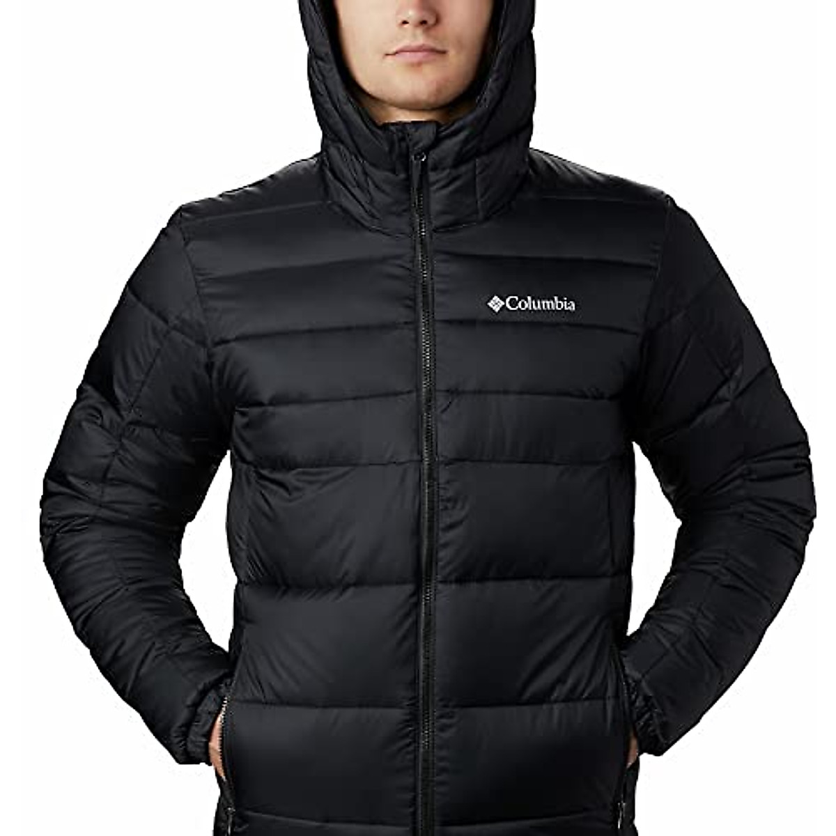 Columbia Men's Buck Butte Insulated Hooded Jacket, Black, X-Large