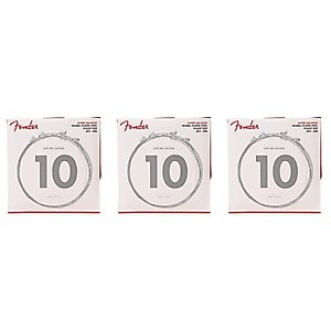 Fender 3250R Super Bullets Nickel Steel Electric Strings - .010-.046 Regular (3-Pack)
