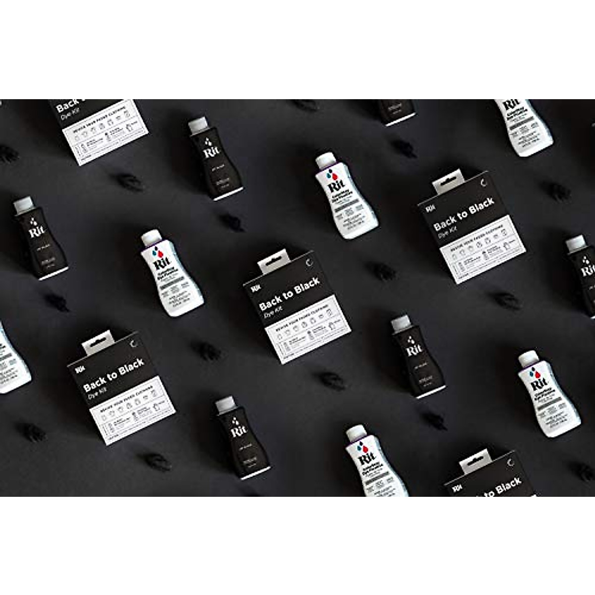 NAKOMA PRODUCTS 85857 RIT TIE DYE KIT BACK2BLACK, Back to Black