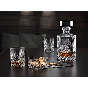 Nachtmann Noblesse Collection Whiskey Glass, Set of 4 Crystal Clear Glasses, 4-Inch Tumbler for Scotch, Cocktail, Liquor, or Bourbon, 10-Ounce, dishwasher safe