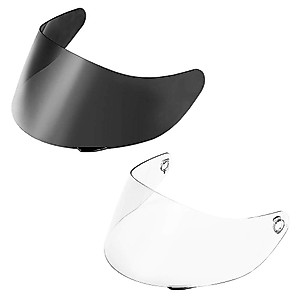 GDM Motorcycle Helmet with Bluetooth Headset - Medium (Matte Black, with Clear & Tinted Shields)