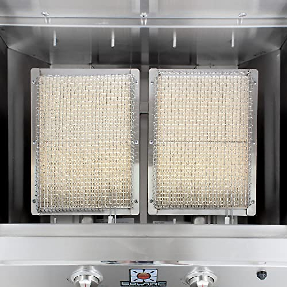 Solaire 27 Inch Deluxe All Infrared Natural Gas Grill On Angular Pedestal Base - SOL-IRBQ-27GIRXL-PED-NG