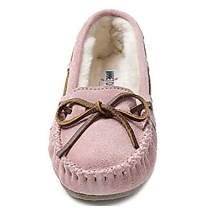 Minnetonka Womens Cally Slipper, Pink Blush, Size 8