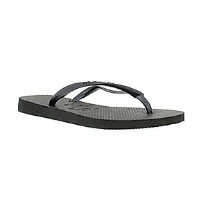Havaianas Slim Women's Slippers, Black,7/8 US Women