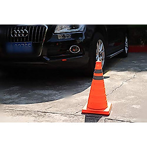 18 inch Collapsible Traffic Cones/Traffic Cone Sign/Multi Purpose Pop up Reflective Safety Cone,Orang - 1PC