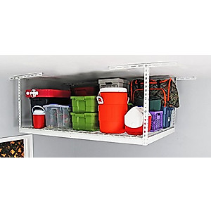MonsterRax 4x6 Overhead Storage Rack Combo (Two Rack Pack) (White, 18"-33")