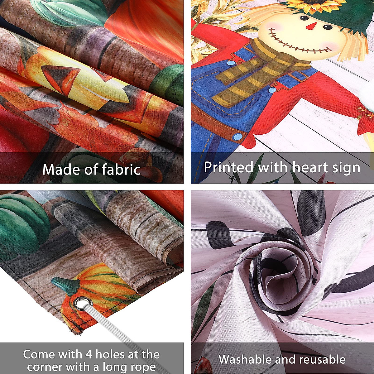 Fall Thanksgiving party Backdrop Extra Large Thanksgiving Decorations Outdoor Yard Banners Fall Thanksgiving Harvest Photography Backdrop Fall Party Supplies for Autumn Decorations, 72.8 x 43.3 Inch