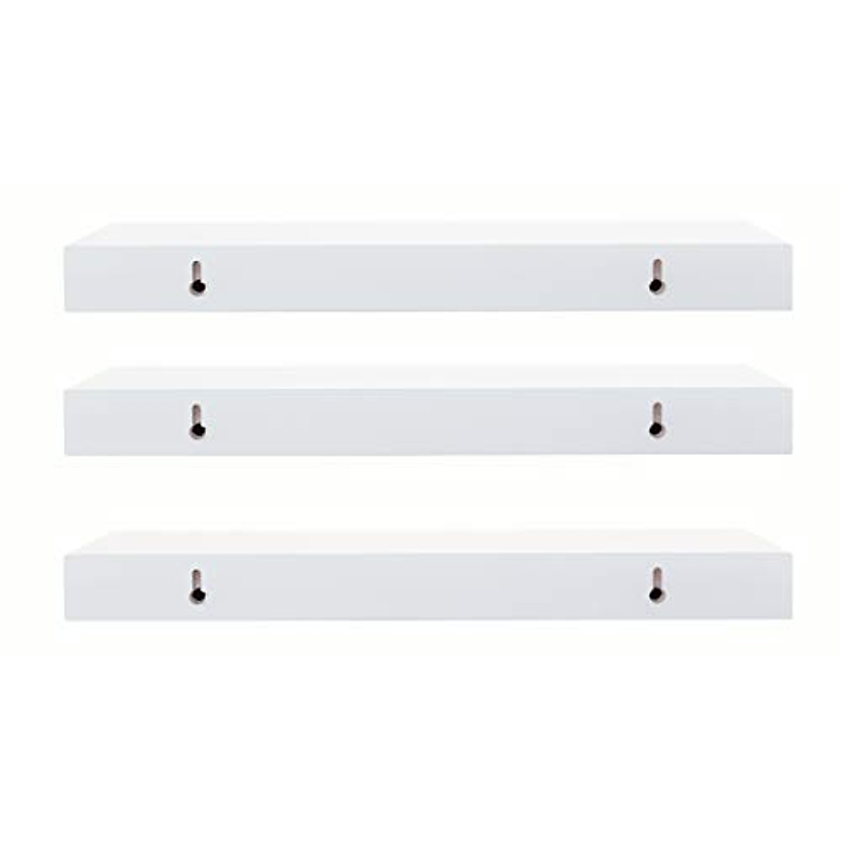 kieragrace FN00293-8MC Modern Floating-Shelves, Pack of 3, White