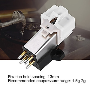 fosa Magnetic Cartridge with LP Needle Accurate Record Function Replacement Phonograph Cartridge for Turntable Record Player