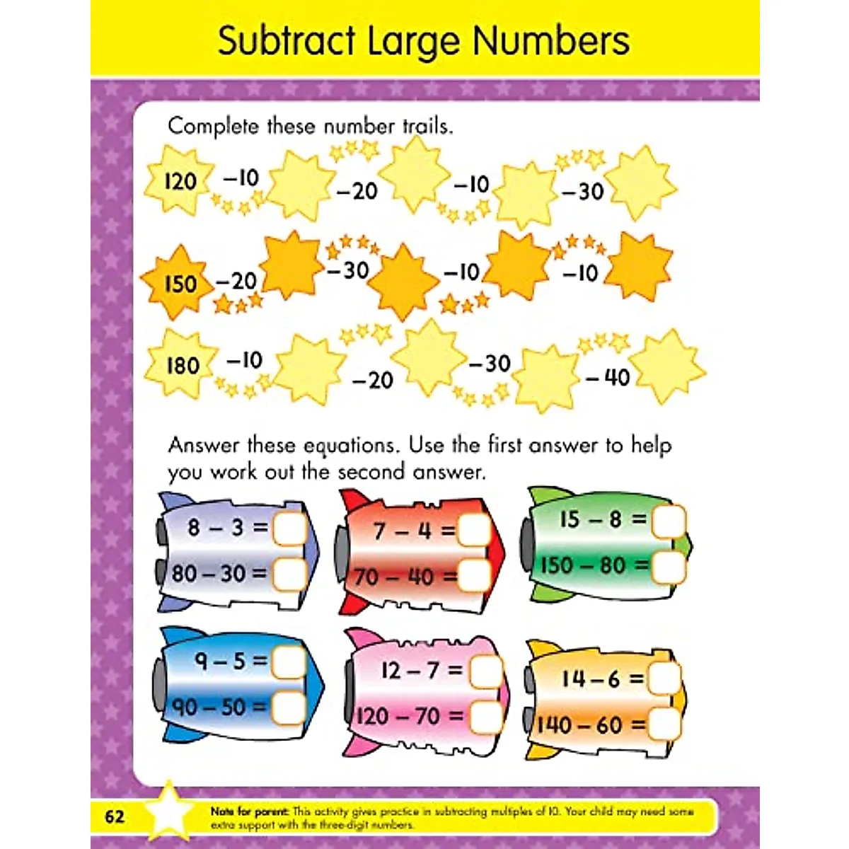 Second Grade Math Workbook Ages 7 to 8: 75+ Activities Addition & Subtraction, Math Facts, Word Problems, Comparing Numbers, Counting Money, Telling ... Shapes, Measurement & More (Common Core)