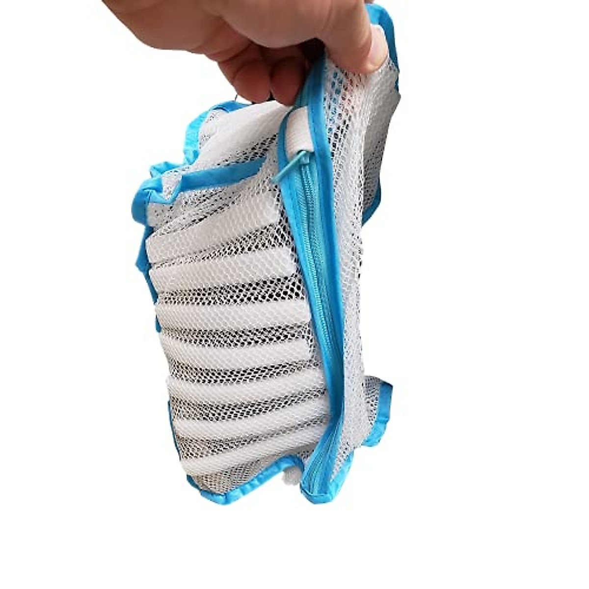 The Sneaker Laundry Bag Footwear White Mesh Washing Bag For Gentle Washing