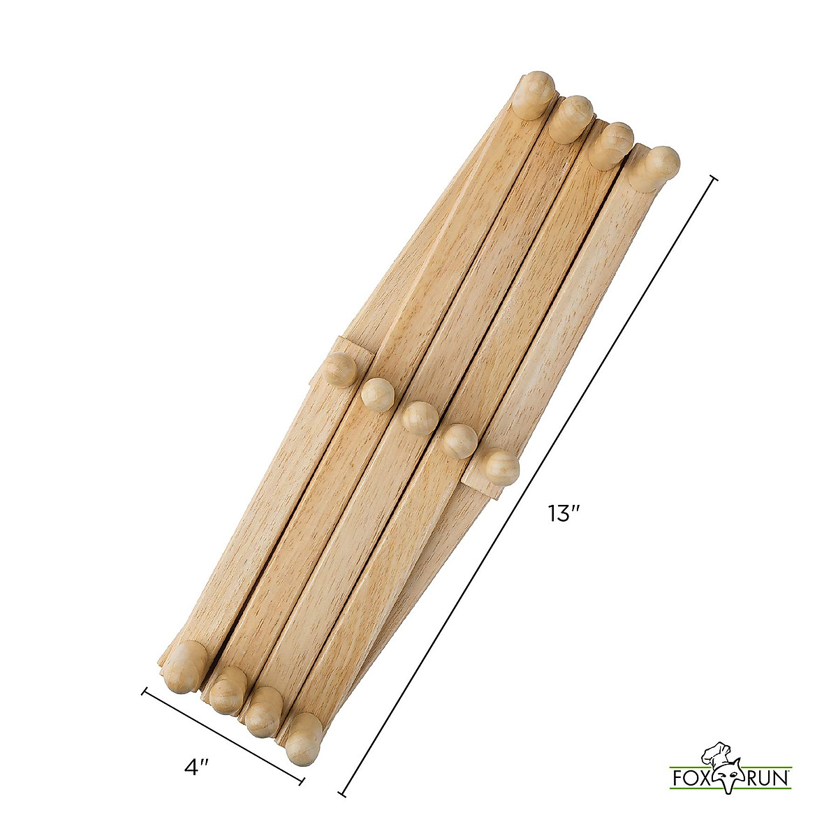 Fox Run Expanding Beechwood Coffee Mug Wall Rack