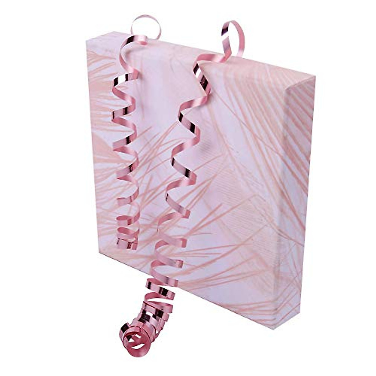 Aysekone 1 Roll 500 Yards Rose Gold Metallic Curling Ribbons Crimped Ribbon Roll Rose Gold Balloon Ribbons for Wedding Birthday Party Decor,Festival,Florist Crafts and Gift Wrapping Decorations