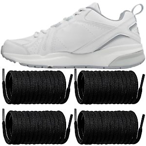 Endoto 2 Pairs Shoelaces Replacement Oval Laces for New Balance 608v5, 530, 806, 1006, 1540v3, 808, 1010 Running Shoes(Color:Black,Size:60Inch)