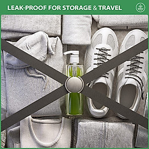 Bar5F 16-Ounce Pump Bottles for Shampoo and Conditioner BPA_Free Heavy-Duty Cristal-Clear Lotion Body Wash, 2-Pack