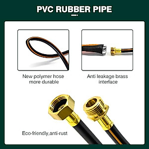 Retractable Garden Hose Reel Wall Mount, Nichro 1/2"×100ft Automatic Garden Hose Reel with Cover, 10 Pattern Hose Nozzle, Auto Rewind/Any Length Lock/Optional Installation Modes