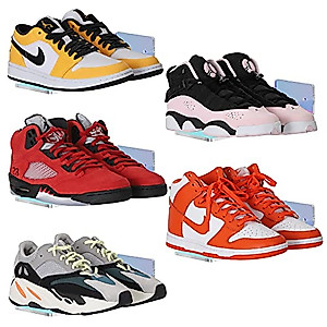 MVYAVYUS Colorful Acrylic Floating Sport Shoe Shelves, Wall Mounted Shoe Shelves, Sneaker or Shoe Box Display Shelves, Levitating Shoe Rack for Wall (10PCS)