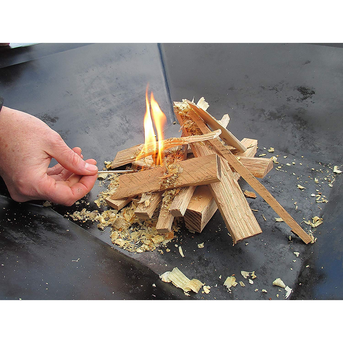 LIGHTNIN'FLAME FIRESTARTER - All Natural Food Safe. 3 qts ignites 48 Fires