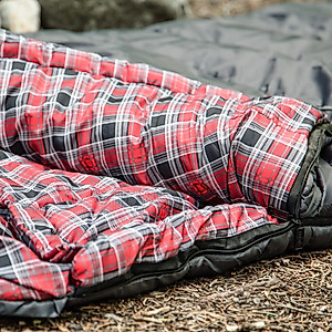 TETON Sports Celsius XXL 0 Degree Sleeping Bag with Compression Sack, Left Zipper, and SuperLoft Elite Material for Camping and Base Camp, Gray