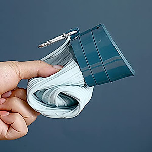 MOXILYN 20oz Collapsible Water Bottles BPA Free Reuseable Leak proof Drinking Spout Silicone Foldable Water Bottles for Sports Travel Gym Essentials Camping Hiking - Rotating Tower Shaped Bottle