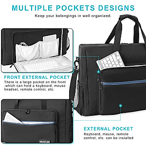 AKOZLIN LCD Screens/TVs(up to 2) Transport Tote Bag for 27" - 32" Displays Padded Monitor Carrying Travel Case (NOT FOR IMAC) With Shoulder Strap