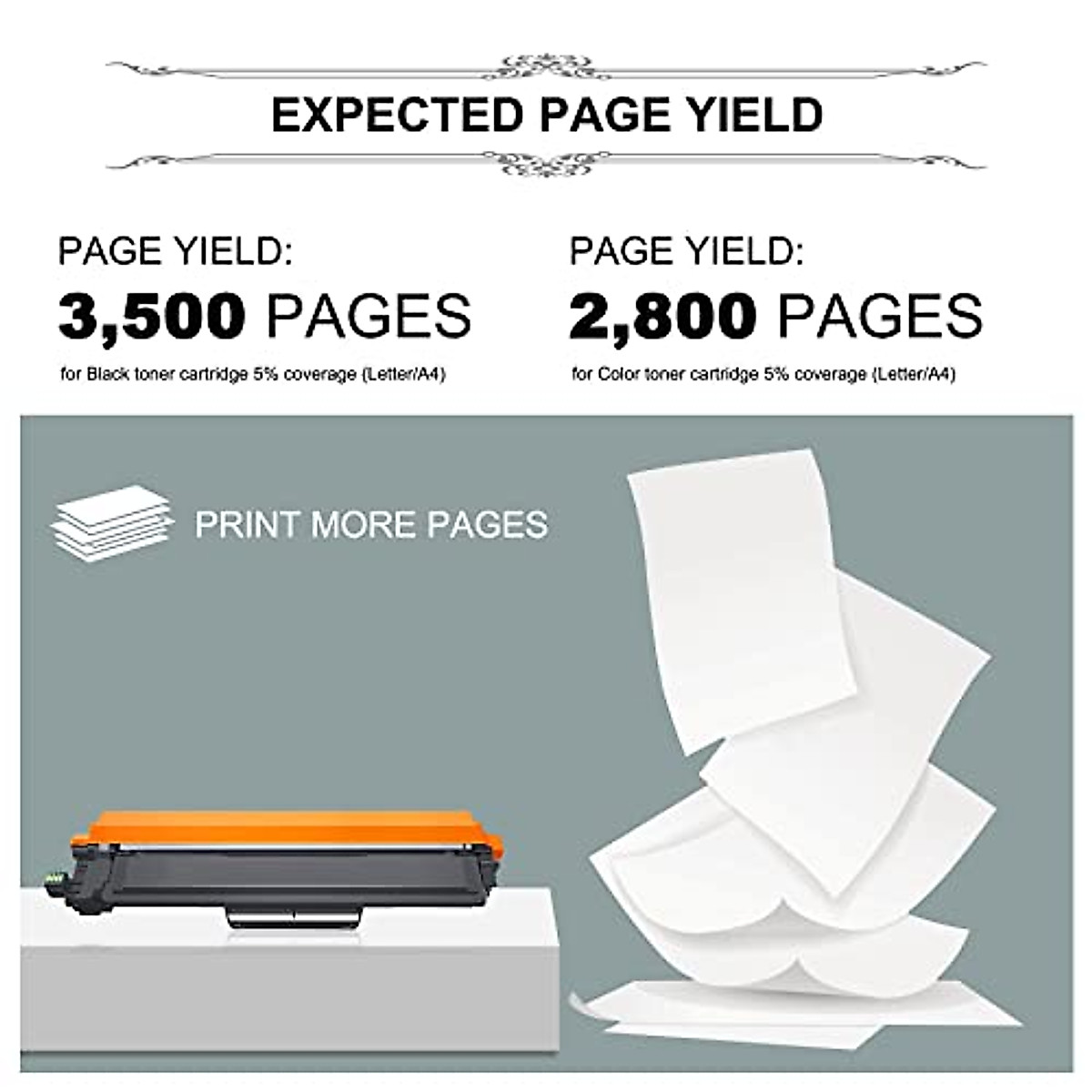 TN227 TN-227 High Yield Toner - MANDBOY TN 227 Toner Cartridges Compatible Replacement for Brother TN227BK TN227C TN227M TN227Y with MFC-L3770CDW HL-L3210CW, 4 Toner Set (BK/C/M/Y)