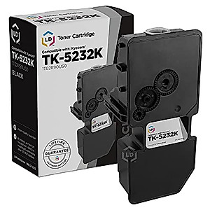 LD Compatible Toner Cartridge Replacement for Kyocera TK-5232K 1T02R90US0 (Black)