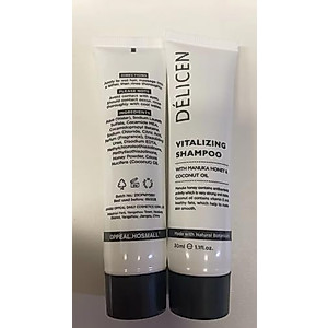 OPPEAL.HOSMALL Vitalizing Shampoo with Manuka Honey & Coconut Oil in Bulk, Clementine Scent, 1.05 Fl oz, 100 Pack