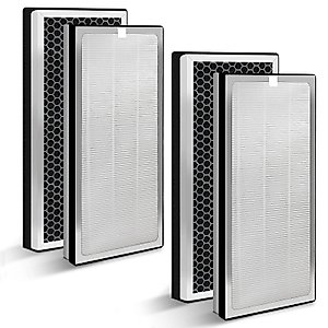NXBHG Replacement Filter for MA Air Puri-Fier Models 40, 3-in-1 Filter Contains Pre-Filter and Activated Carbon Filter, 4 Pack