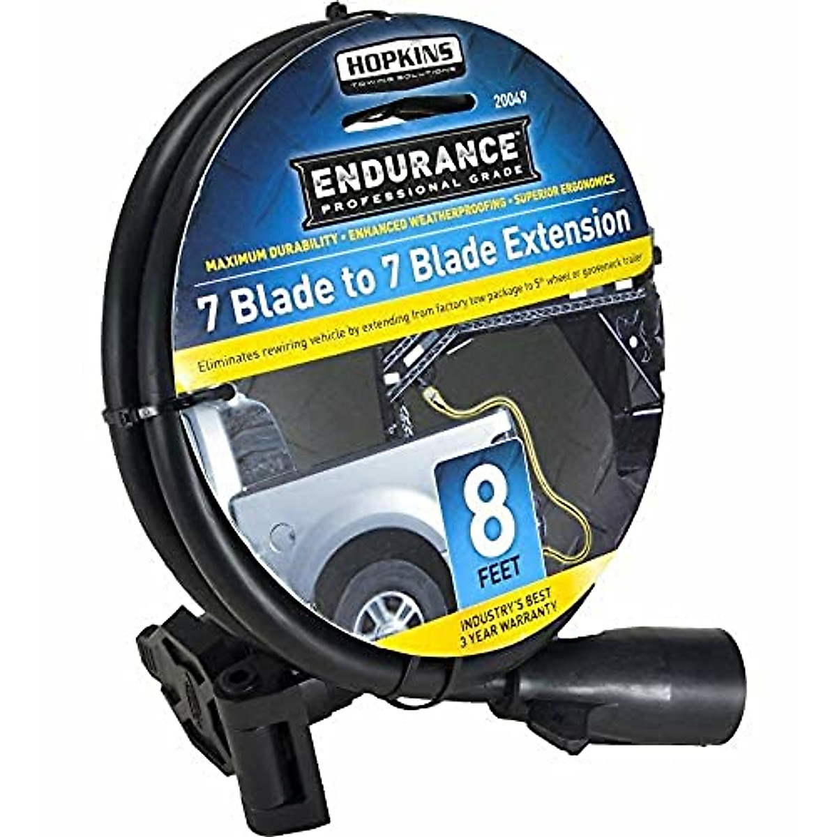 Hopkins Towing Solutions 20049 7-to-7 Blade 8' Molded Cable 5th Wheel Extension