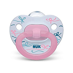 NUK Orthodontic Pacifiers, Girl, Multi, 18-36 Month (Pack of 2)