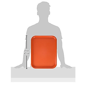Winco Fast Food Tray, 14-Inch by 18-Inch, Orange